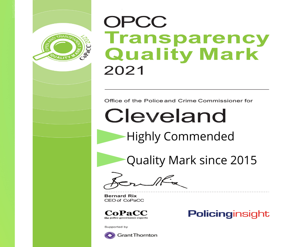 Commissioner's Office "highly commended" for six year commitment to ...